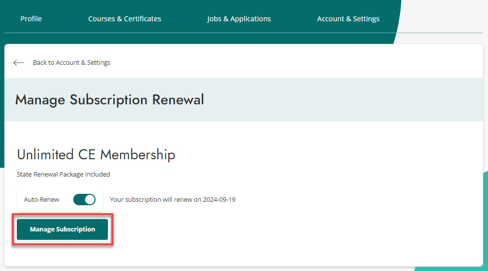 Updating Your Credit Card Information