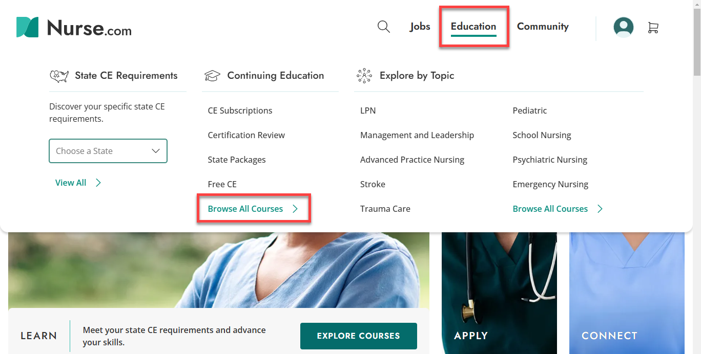 Adding and Starting Courses With a CE Membership