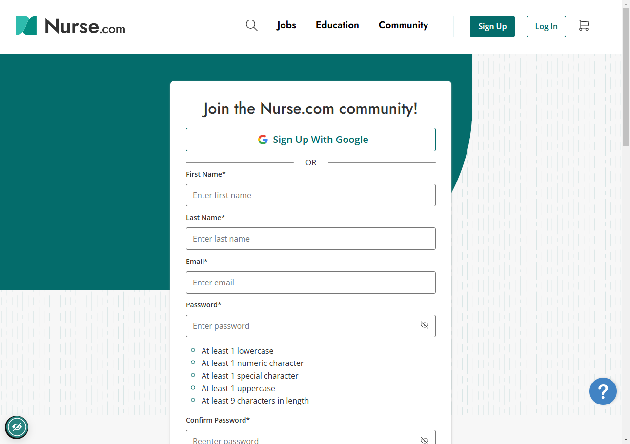 Logging Into Nurse.com