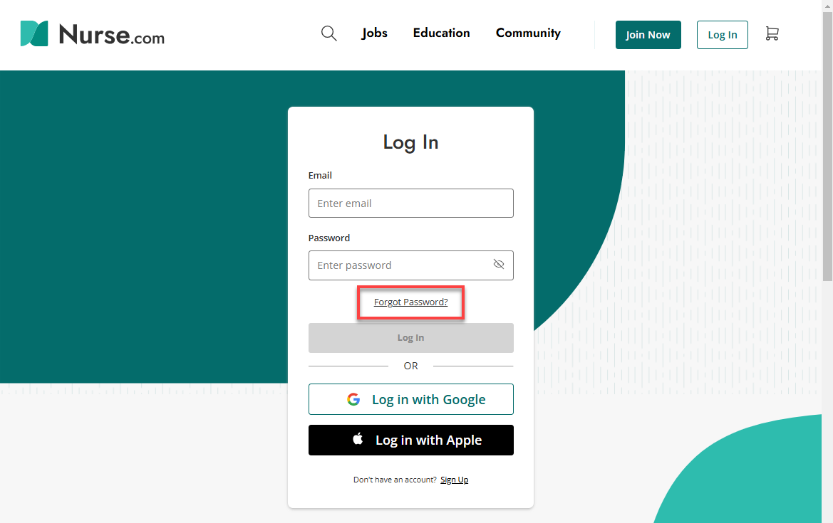 Logging Into Nurse.com