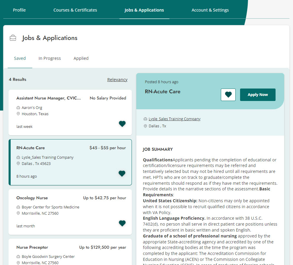 Navigating Your Nurse.com Dashboard