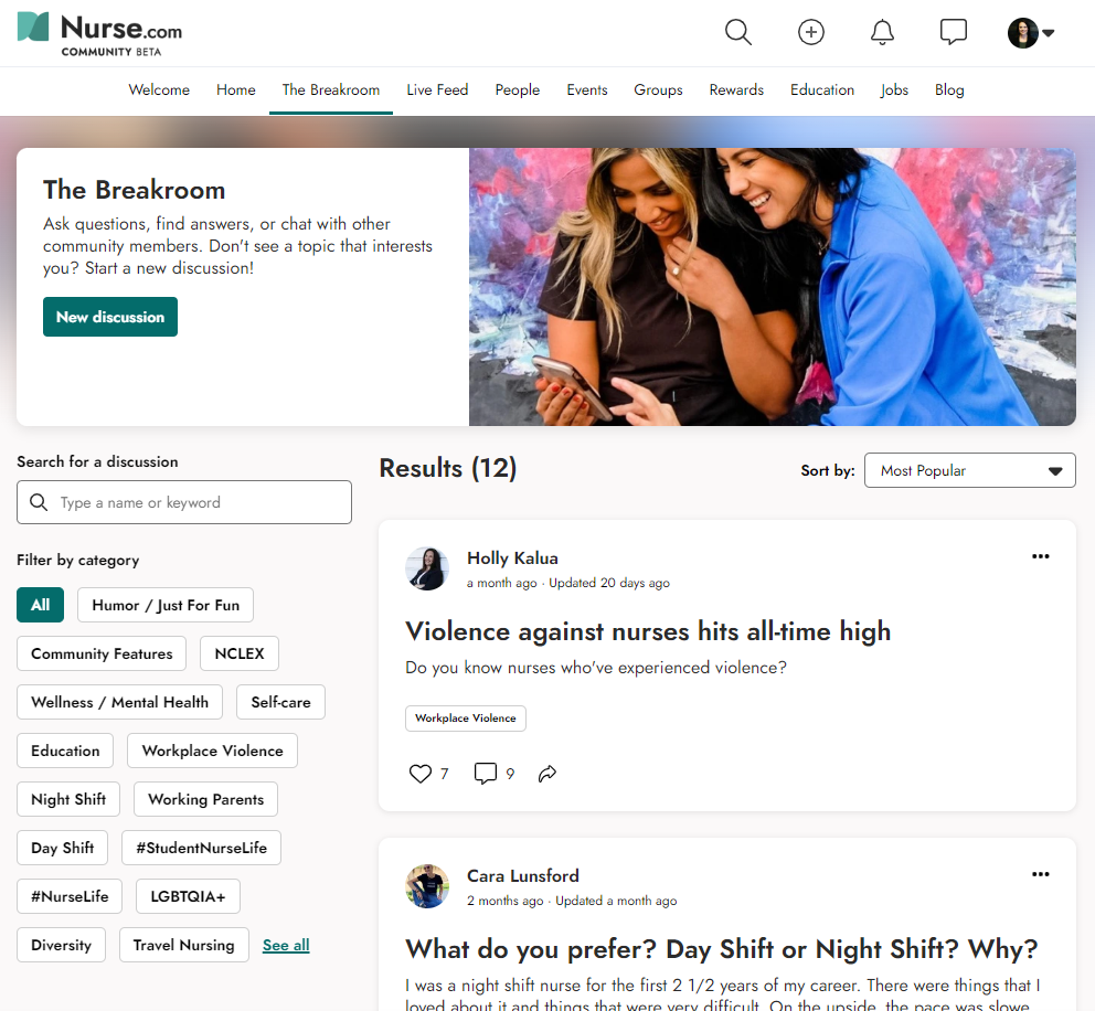 The Nurse.com Community