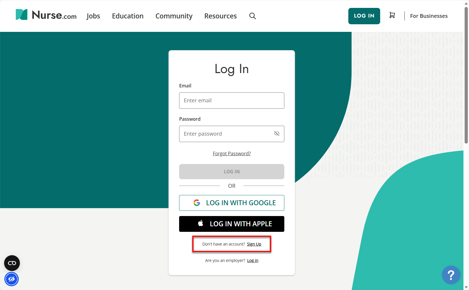 Logging Into Nurse.com